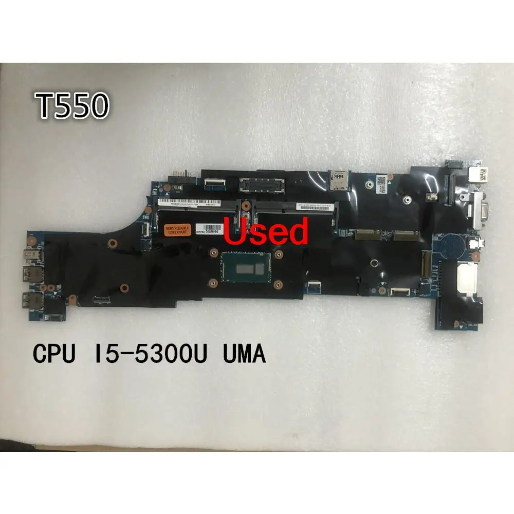 Used For Lenovo ThinkPad T550 Laptop Motherboard main board CPU I5 ...