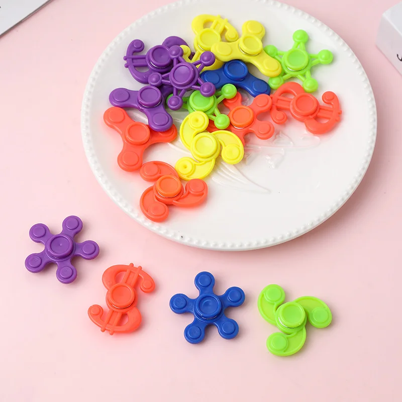 10PCS-Plastic-Gyroscope-4CM-Mini-Spinners-Toys-Colorful-Rotating-Random ...