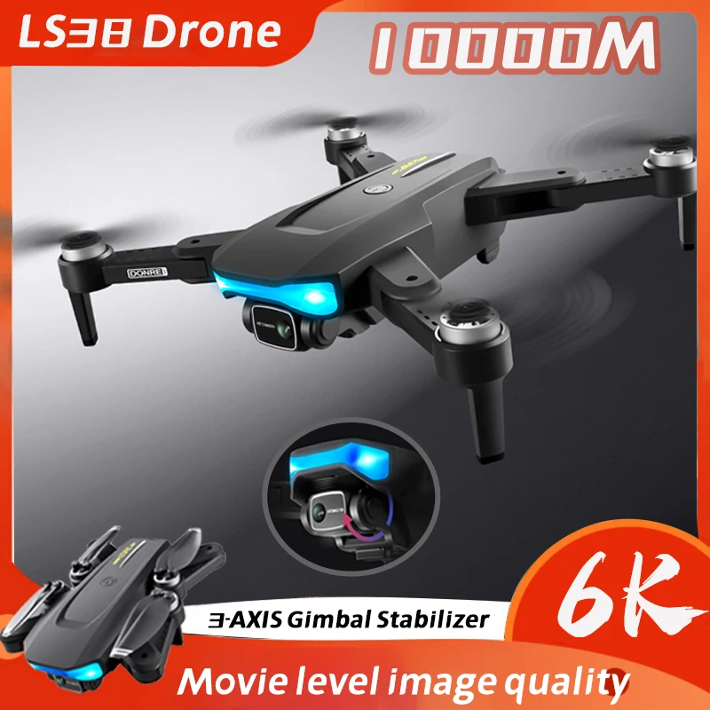 New-LS38-Drone-10000M-GPS-6K-HD-Camera-fpv-dron-Optical-Flow-Positioning-Obstacle-Avoidance ...