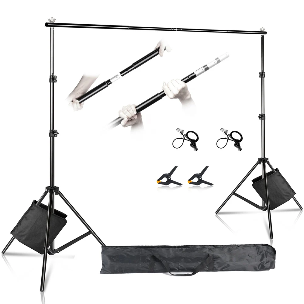 Syst-me-de-support-de-photographie-de-fond-r-glable-d-cors-de-fond-kit ...