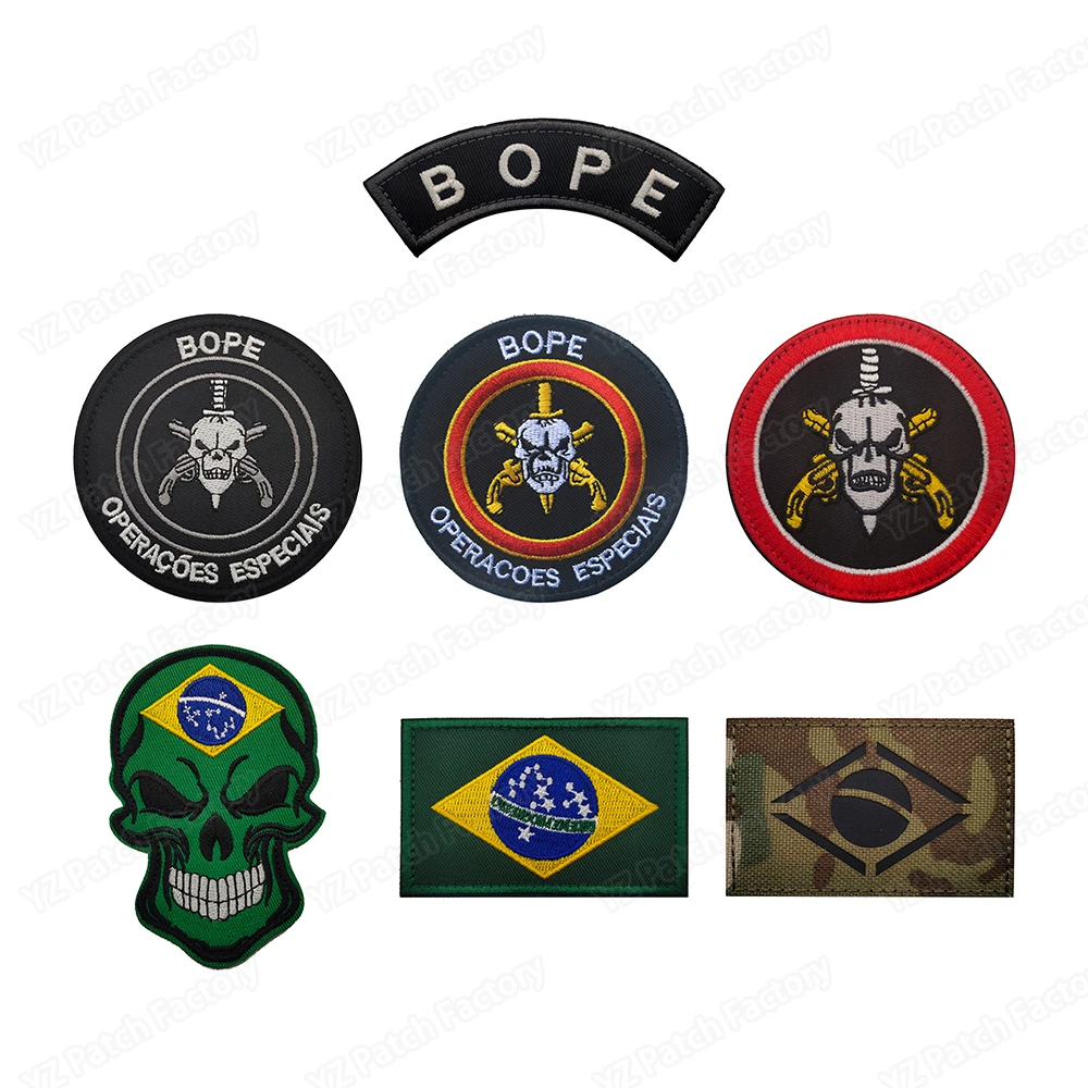 Bope Black Police Brazil Patch Elite Squad Special Operations Force No ...