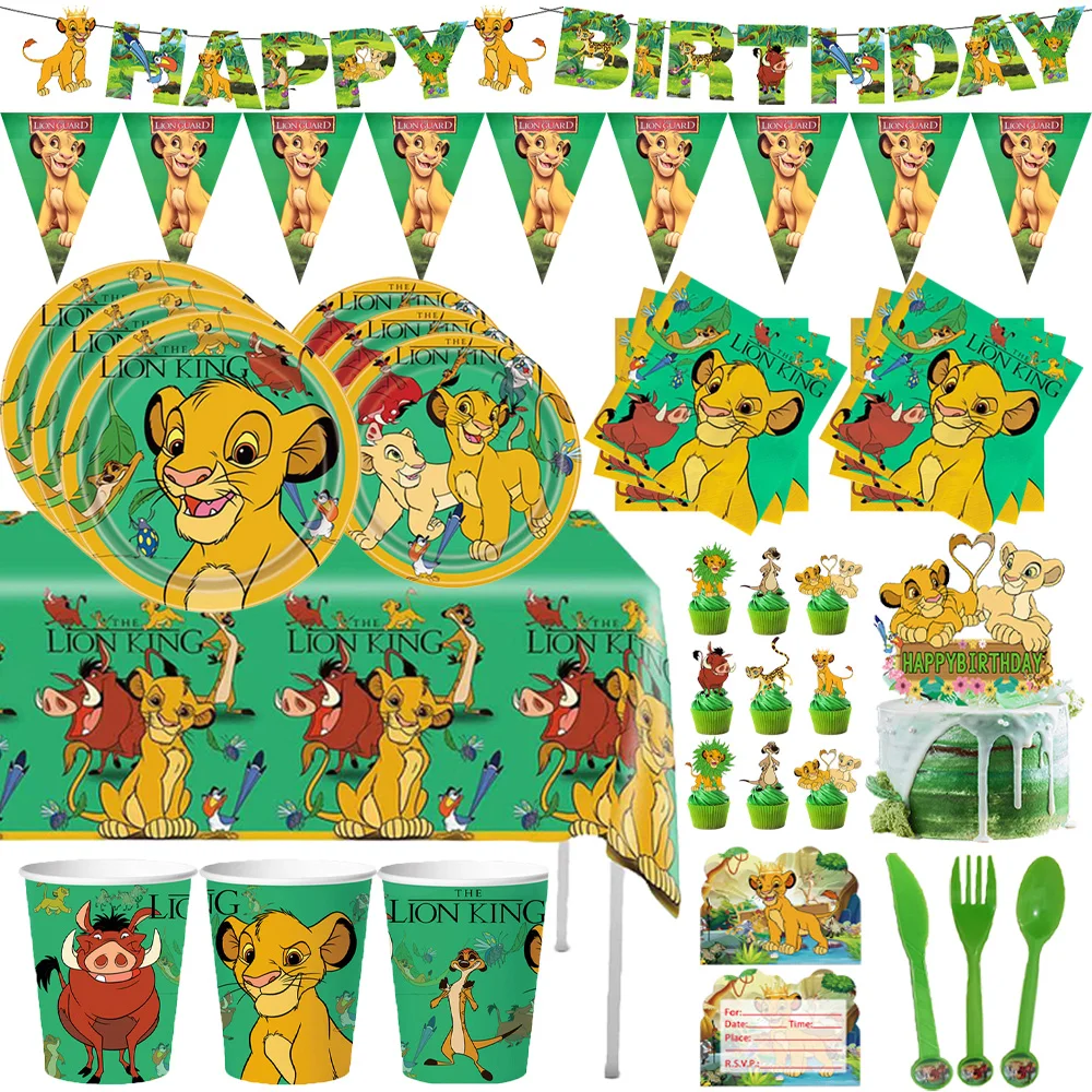 Lion-King-Simba-Party-Decorations-Disposable-Tableware-Cup-Plate-Napkin ...