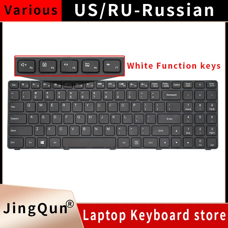Original New Laptop Keyboard for Lenovo Ideapad 100-15IBD Type 80QQ ...