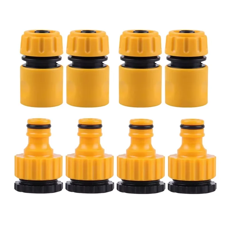 Hose Connection Set Hose Connectors 1/2 Inch 3/4 Inch 2-in-1 Garden Tap ...