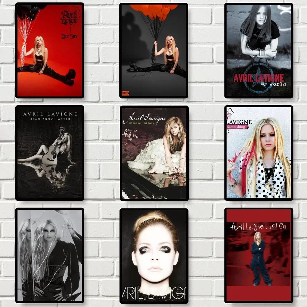 Avril-Lavigne-Poster-Gallery-Prints-Painting-Canvas-Pictures-Living ...