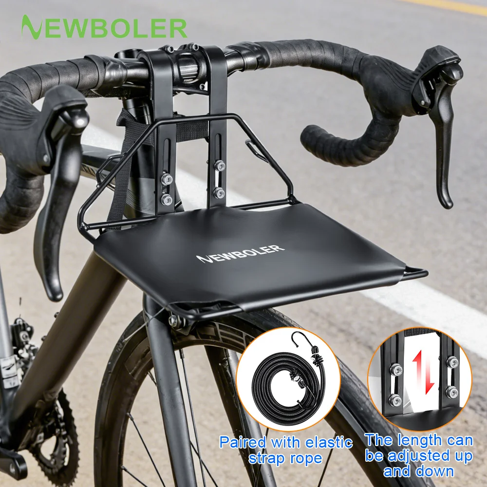 NEWBOLER Bicycle Front Rack Carrier Panniers Bag Luggage Shelf Bracket ...
