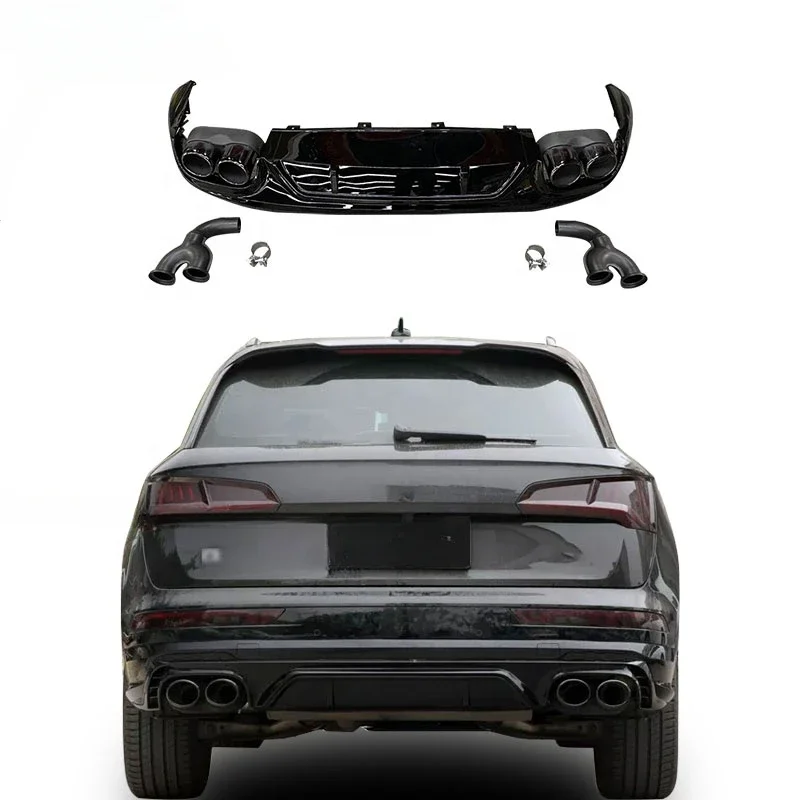 Genuine-Auto-Parts-Rear-Diffuser-For-Audi-Q5-Facelift-SQ5-2018-Rear-Lip ...
