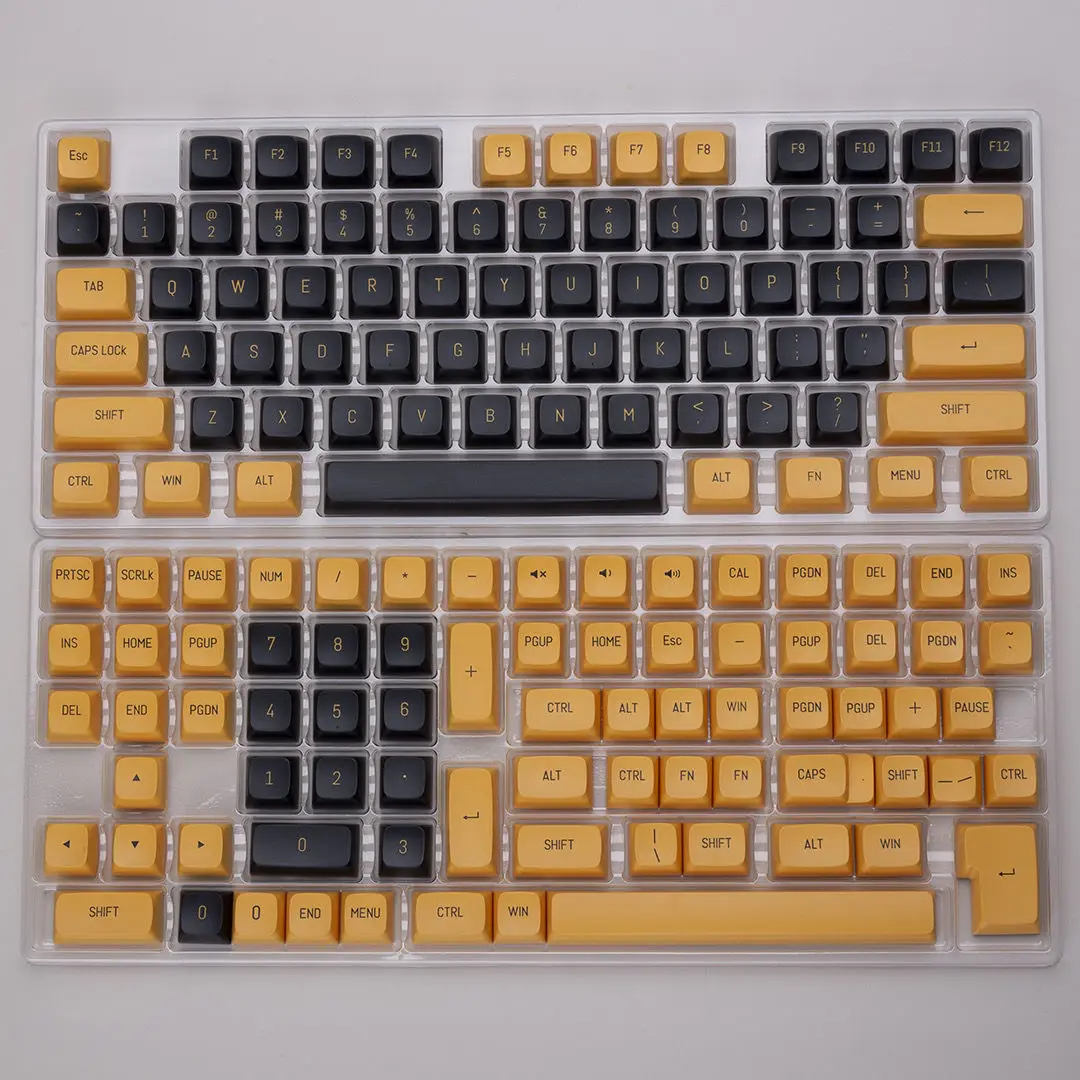 149 Keys Black Orange Mechanical Keyboard Keycaps CSA Profile PBT ...