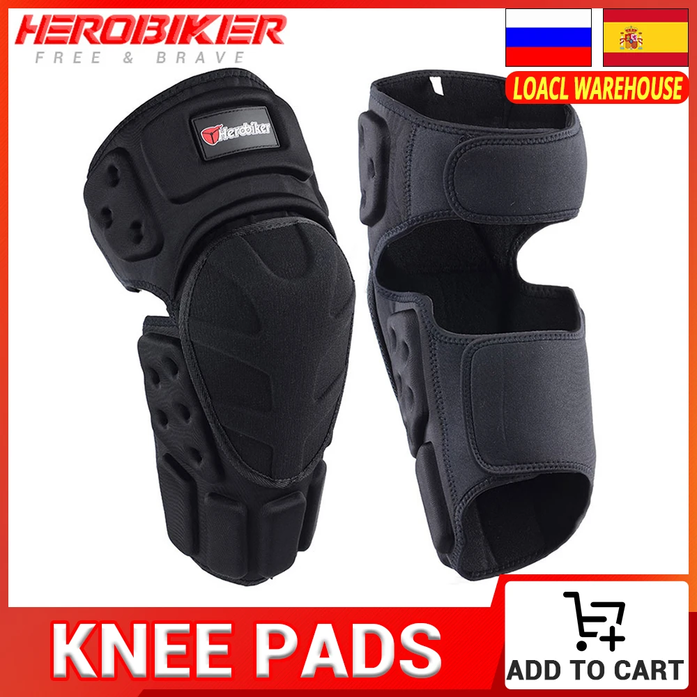 Herobiker Motorcycle Knee Pads Motocross Knee Protector Guard Moto Knee ...