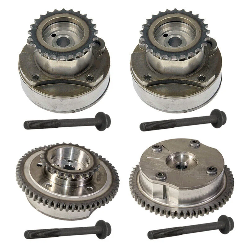 4pcs AT4Z-6C525-B AT4Z-6256-B Engrane VVT Cam Sprocket Exhaust & Intake ...