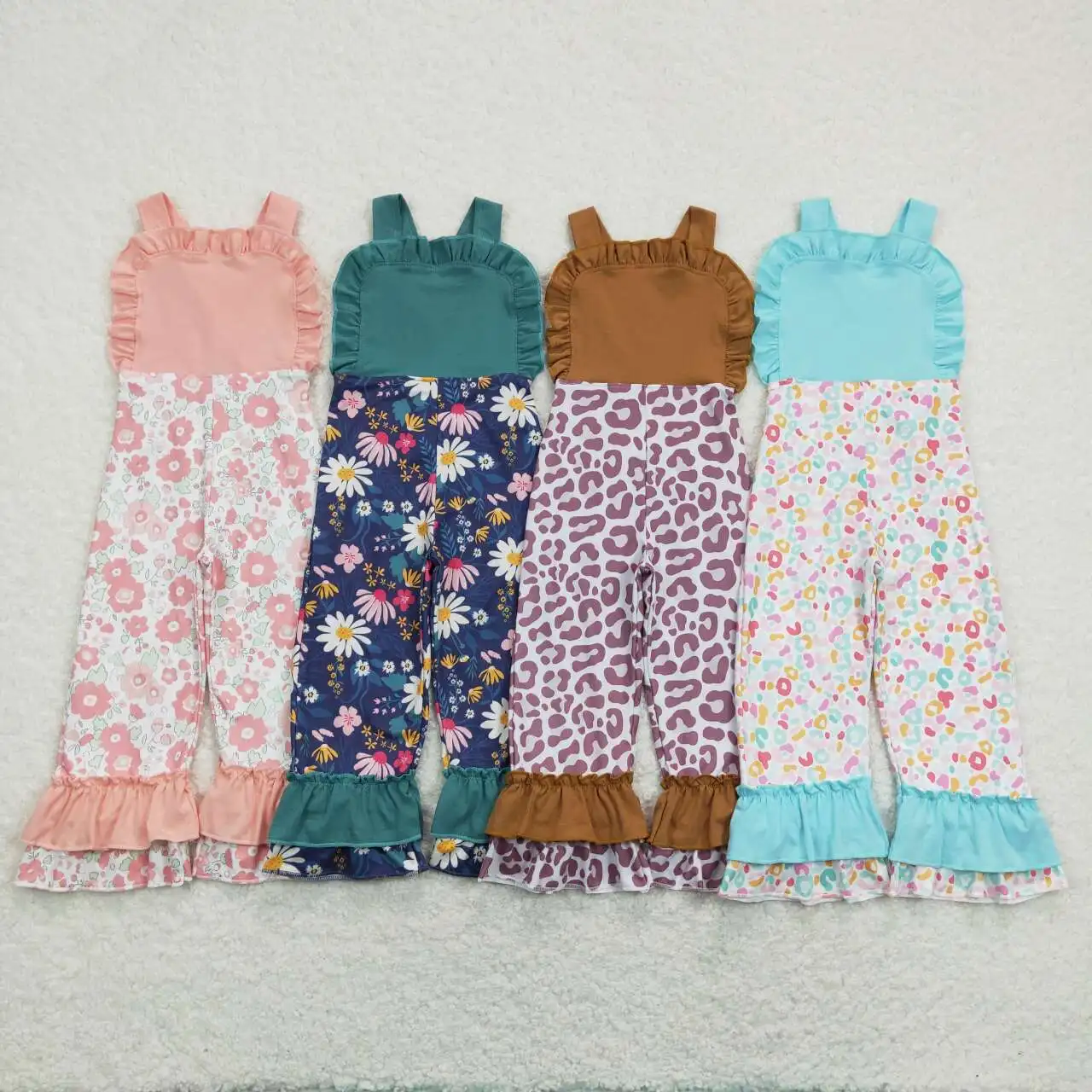 New-Arrive-Wholesale-Toddler-Baby-Girl-Clothes-Sleeveless-Leopard-And ...