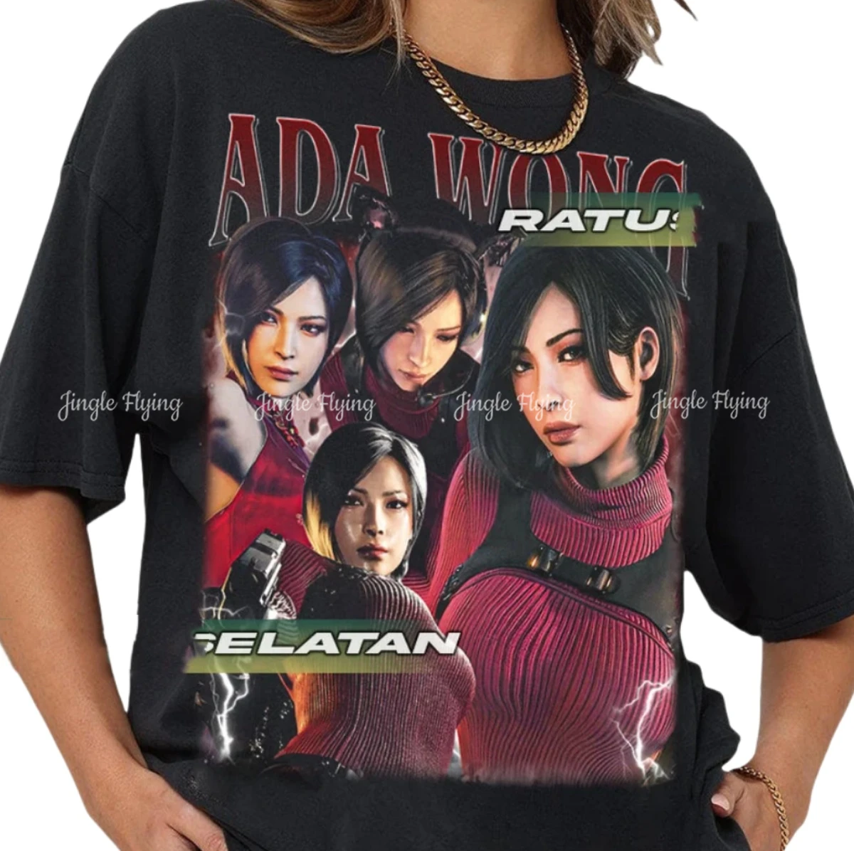 Ada-Wong-Camiseta-Unisex-Vintage-sudadera-con-estampado-de-Bootleg ...
