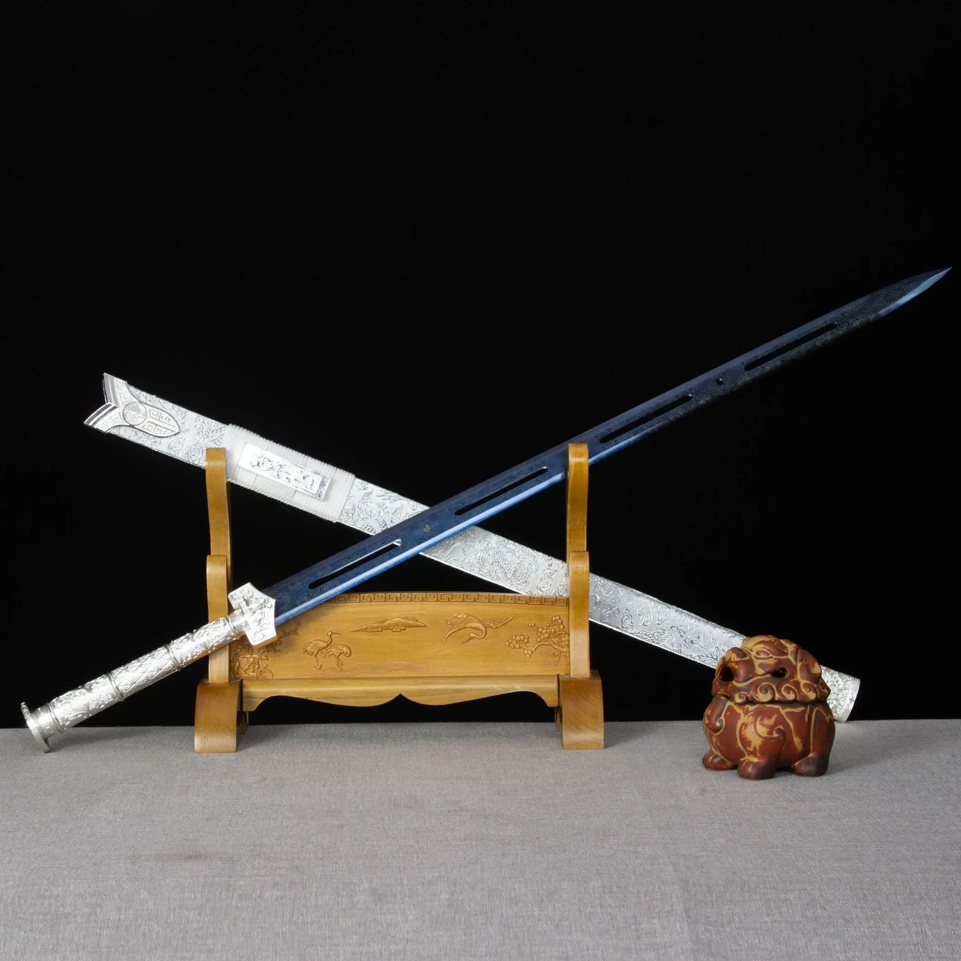 103cm-medieval-metal-real-sword-high-manganese-steel-ice-crystal-wooden ...