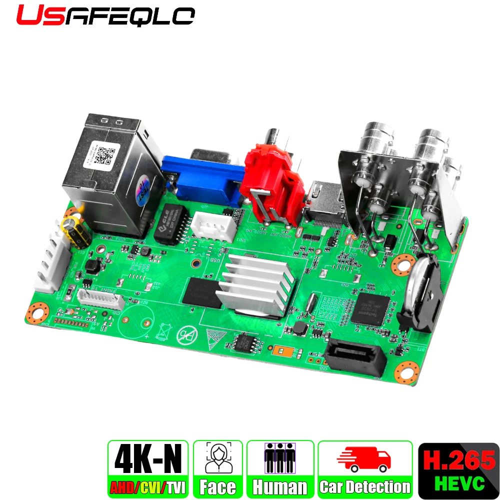 AHD 4K-N 8MP-N 5MP CVI TVI IP CVBS IP 4CH CCTV DVR Main Board H.265 ...