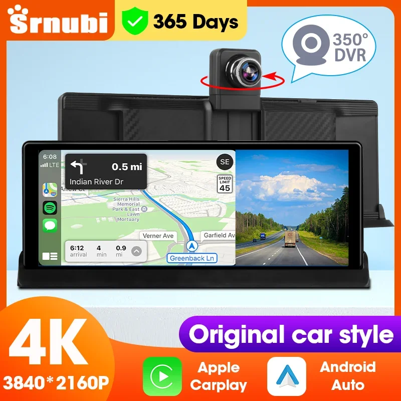10-26-inch-Car-DVR-4K-Camera-Wireless-Carplay-Android-Auto-Screen-Dash ...