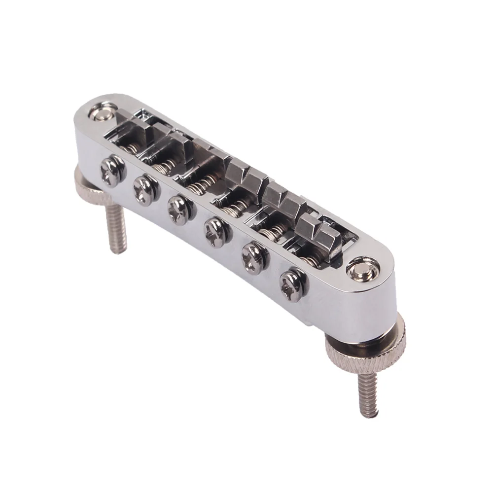 Chrome-Plated-Tune-O-Matic-Bridge-For-Adjustment-And-Tuning-Bridge ...