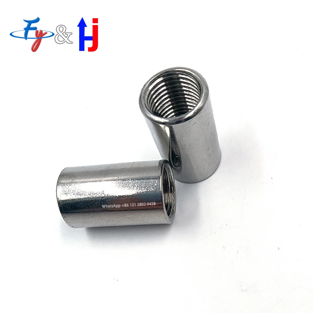 Double-Female-Thread-Fitting-SS304-Stainless-Steel-Tube-Round-Hose ...