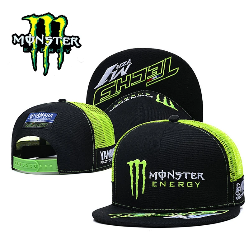 Gorra de béisbol Monster Energy para hombre, gorro con Cierre trasero, letras de Moto, carreras ...