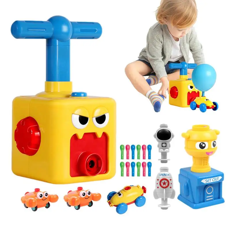 Balloon-Launch-Car-Toy-Set-Power-Toy-Balloon-Racers-Car-Inertia-Balloon ...