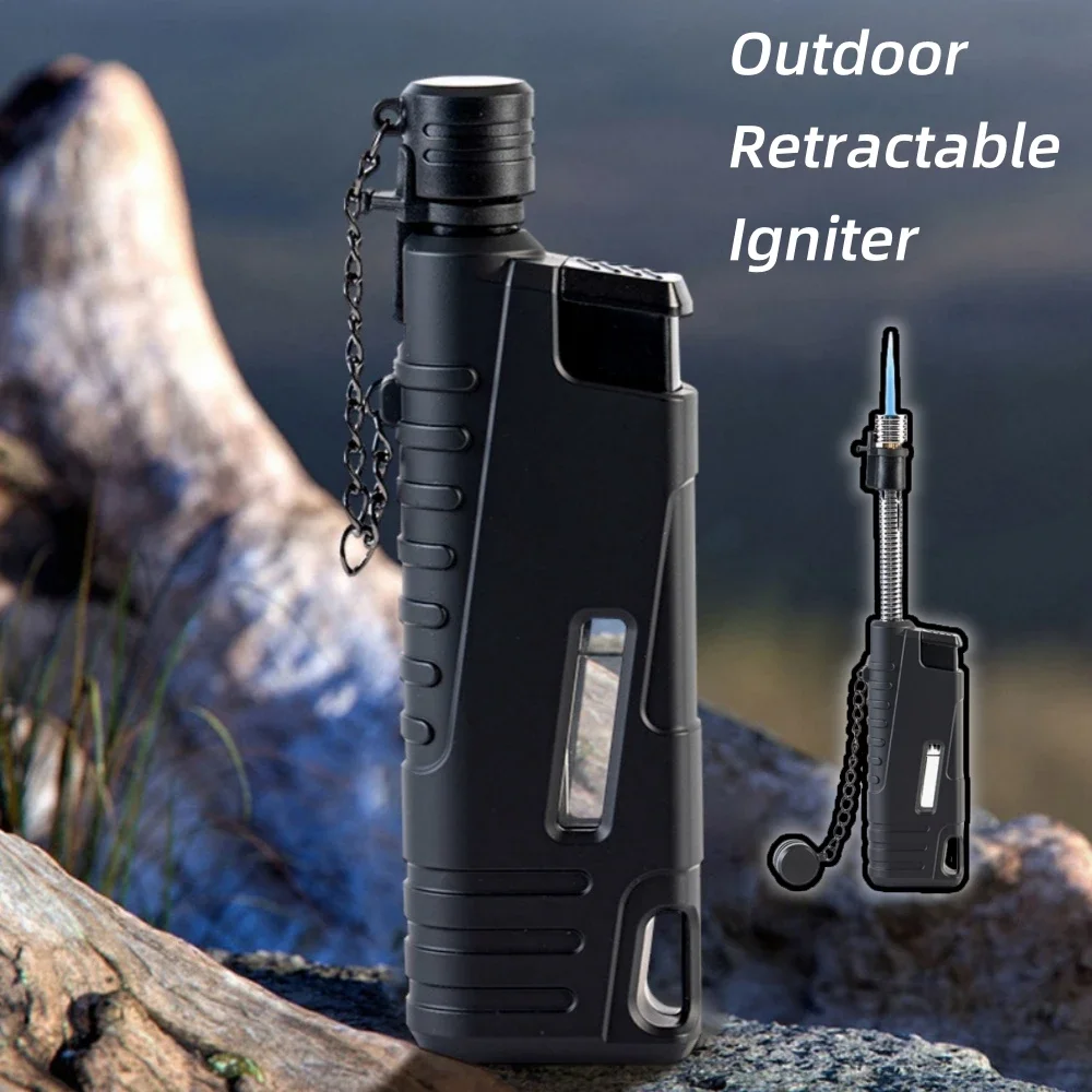 Outdoor-Retractable-360-Flexible-Lighter-Jet-Flame-Windproof-Inflatable ...