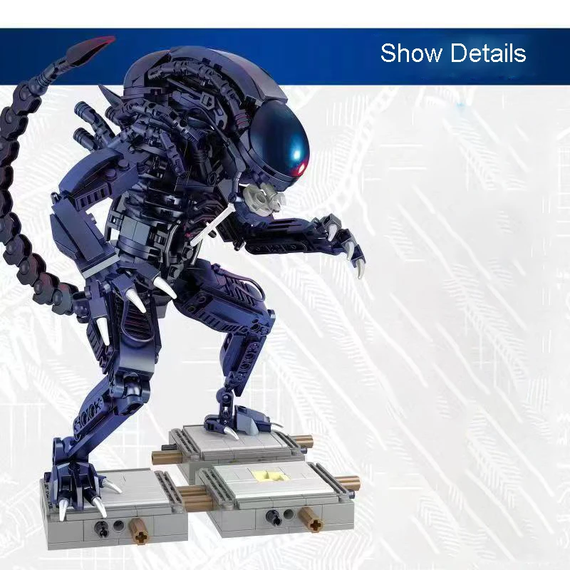 630pcs Diy Moc 83040 Alien Toys Alien Model Creative Building Blocks ...