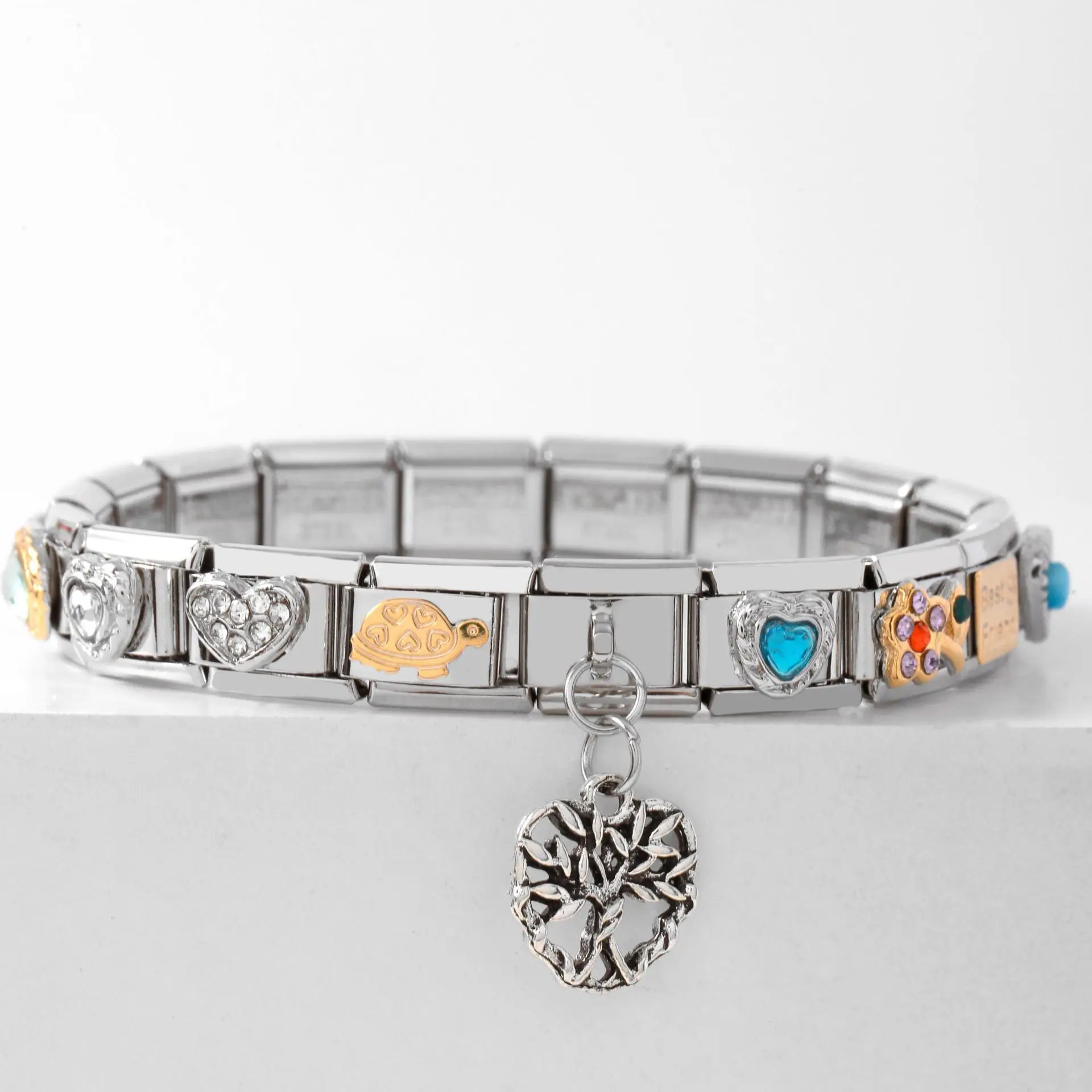 New-DIY-Italian-Module-Charming-Bracelet-Crab-Butterfly-Dragonfly-Crown ...