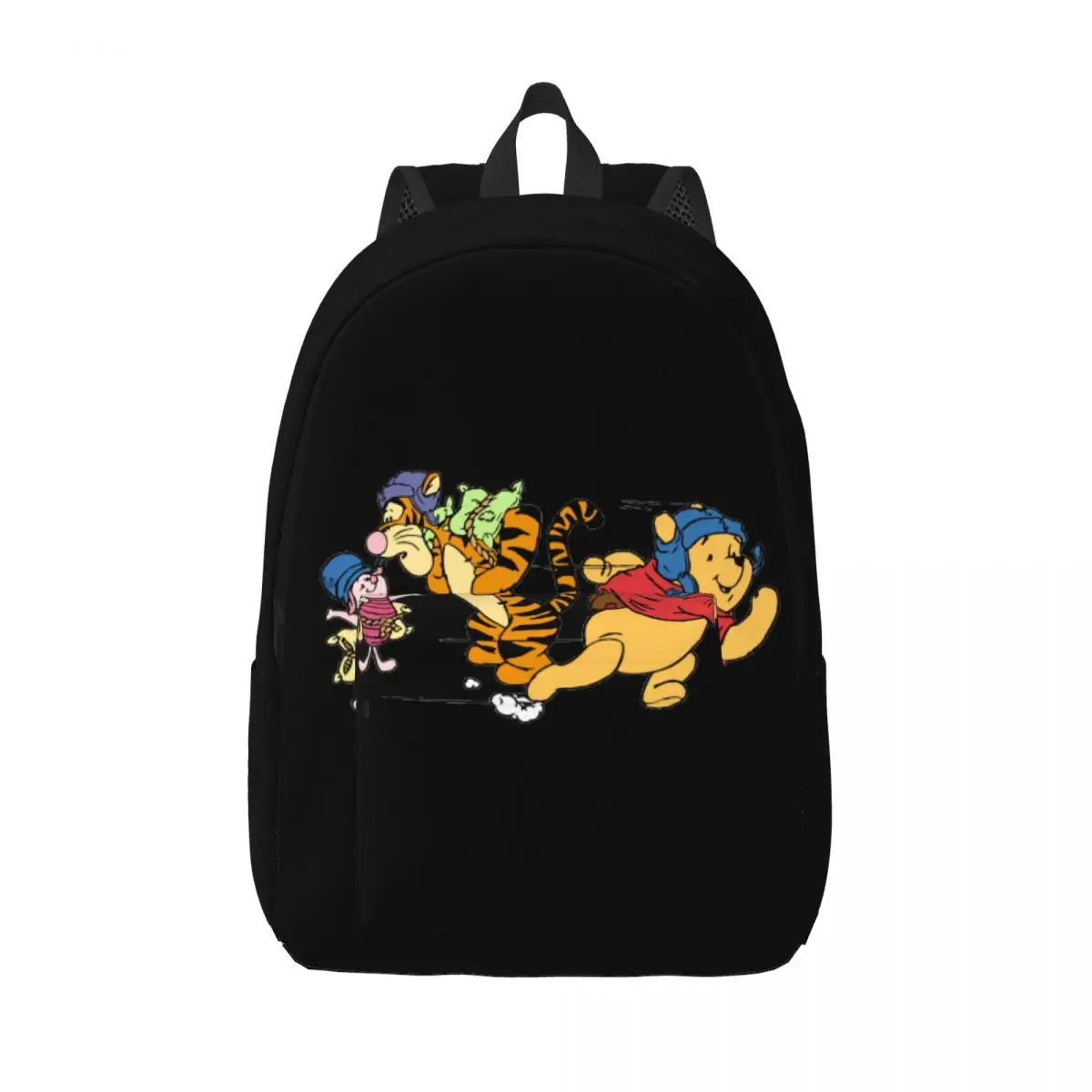 Custom Winnie Pooh Bear Manga Canvas Backpacks for Men Women Water ...