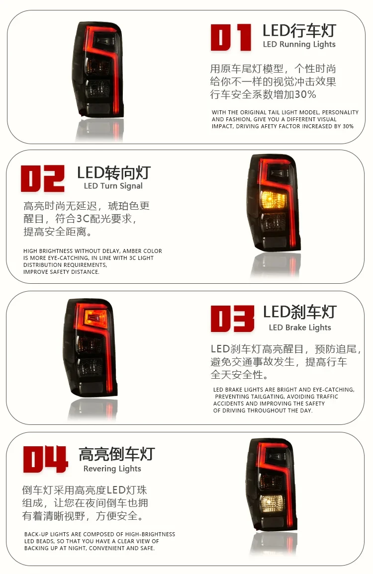Car Styling For Mitsubishi Triton L200 Led Tail Light 2019-2023 Triton ...