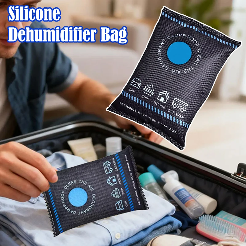 Reusable Dehumidifier Bags Desiccant Packs for Moisture Absorption Home ...