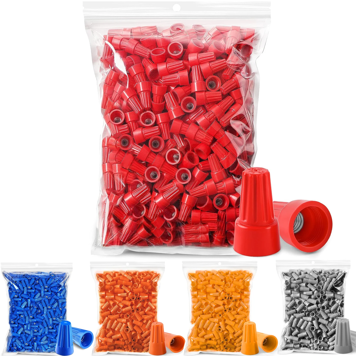 75-25pcs-Fast-Connector-Spring-Cap-Crimp-End-Terminal-AWG24-7-Insulated ...