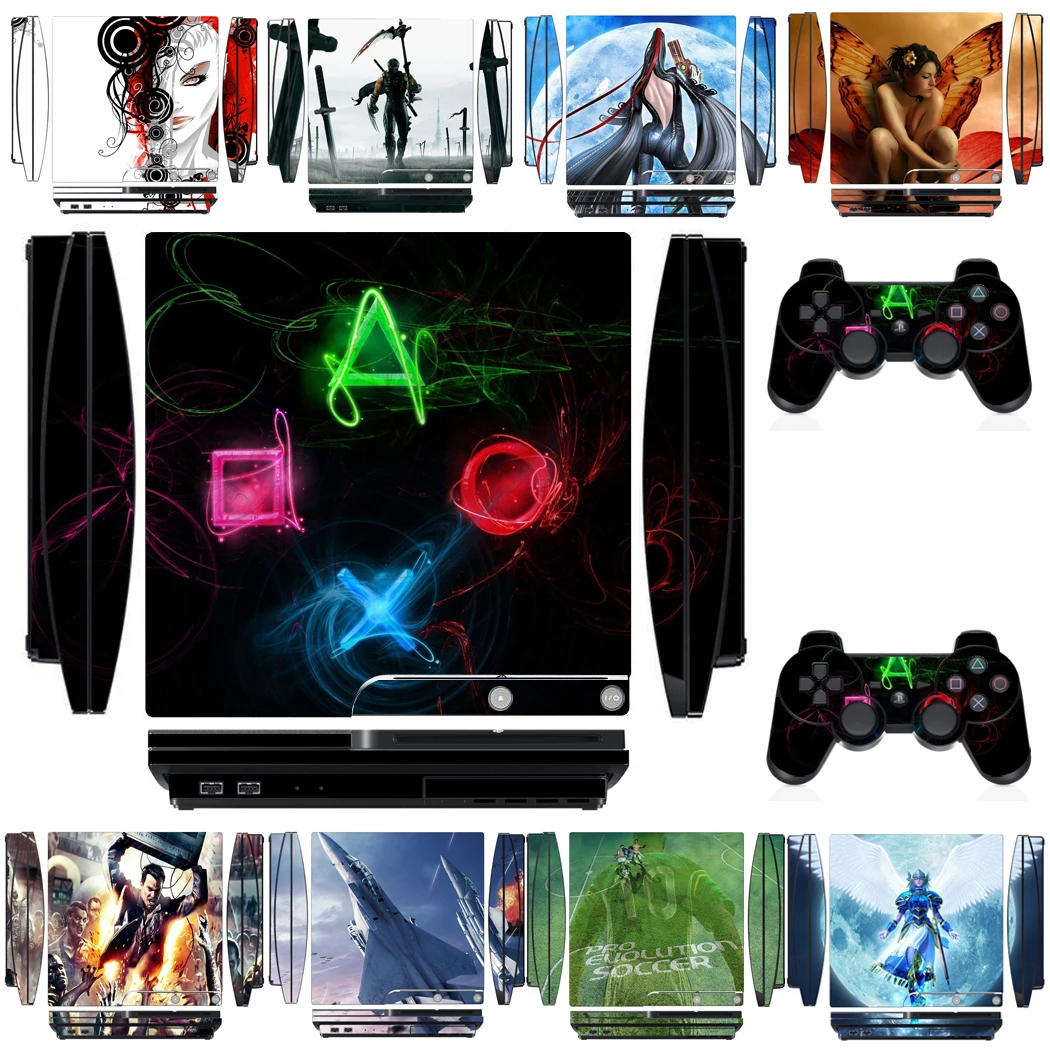 2902 Vinyl Skin Sticker Protector for Sony PS3 Slim PlayStation 3 Slim ...