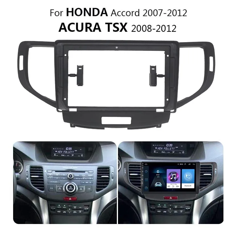 9 Inch 2 Din Android Head Unit Car Radio Frame Kit For HONDA Accord 2008 2009 2010 2011 2012 Auto Stereo Dash Fascia Trim Bezel AliExpress 34