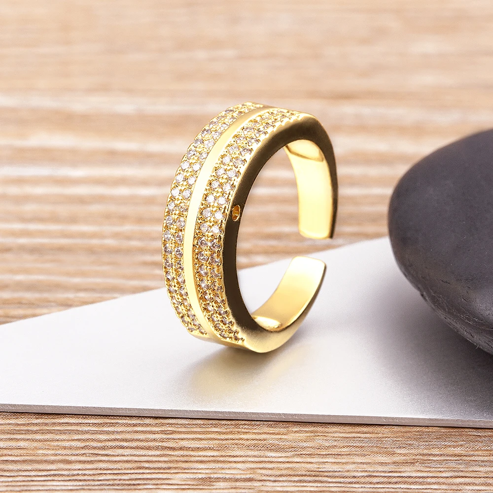 Nidin-Exquisite-Fashion-Gold-Color-Engagement-OPen-Rings-for-Women ...