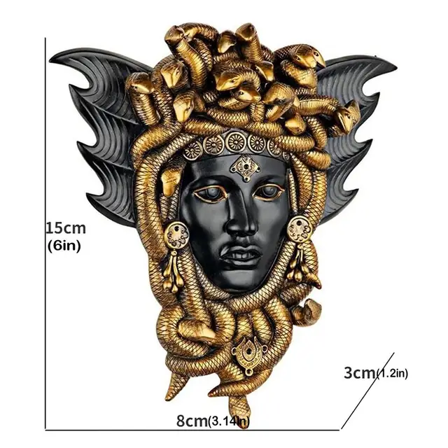 Medusa Head Of Snakes Statue Medusa Gothic Wall Mount Greek Mythology ...