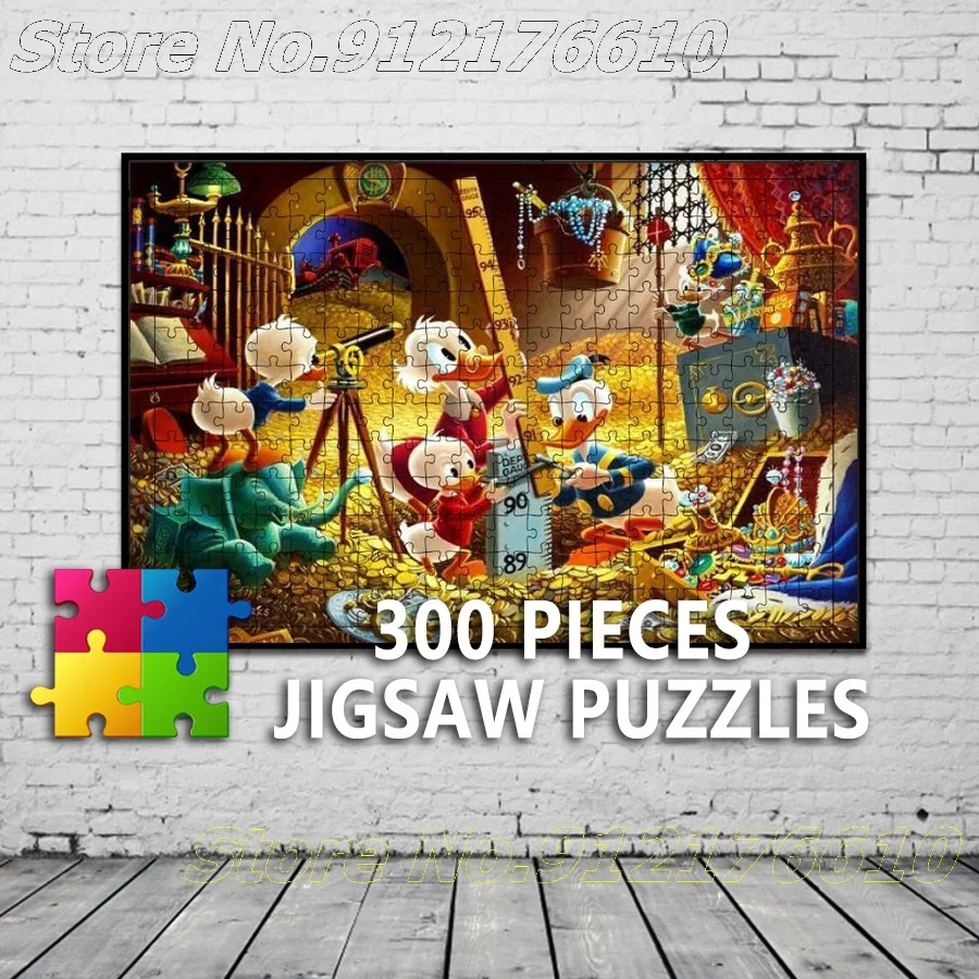 Donald Duck Jigsaw Puzzles 300 Pieces Diy Creative Decompress Puzzles ...