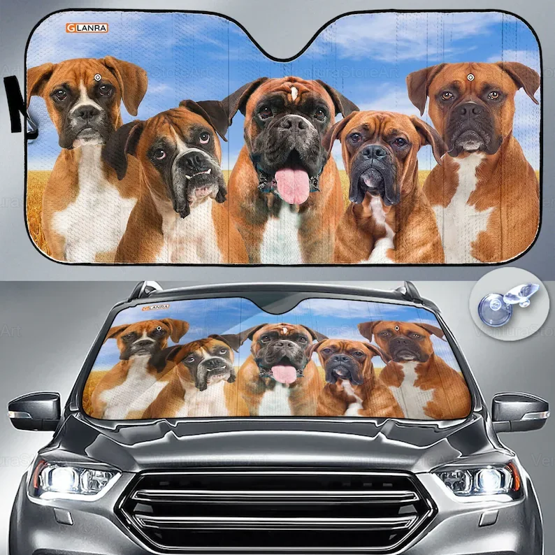 Boxer-Family-Car-Sun-Shade-Boxer-Auto-Car-Sun-Shade-Boxer-Lovers-Funny ...
