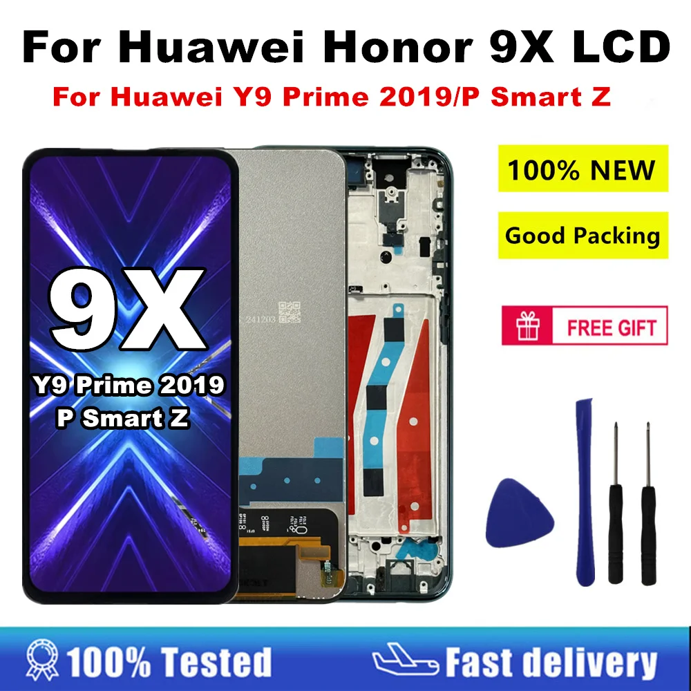 9X LCD For Huawei Honor 9X Premium LCD Display Touch Screen Digitizer ...