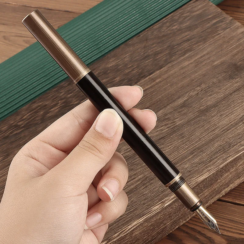 Retro-Wood-Fountain-Pen-For-Student-0-5MM-Brass-Pocket-Pen-Mini ...