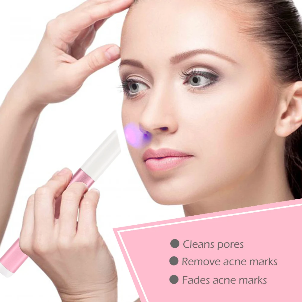 Acne-Removal-Pen-Portable-Red-Blue-Light-Photon-Therapy-Anti-Acne-Pen ...