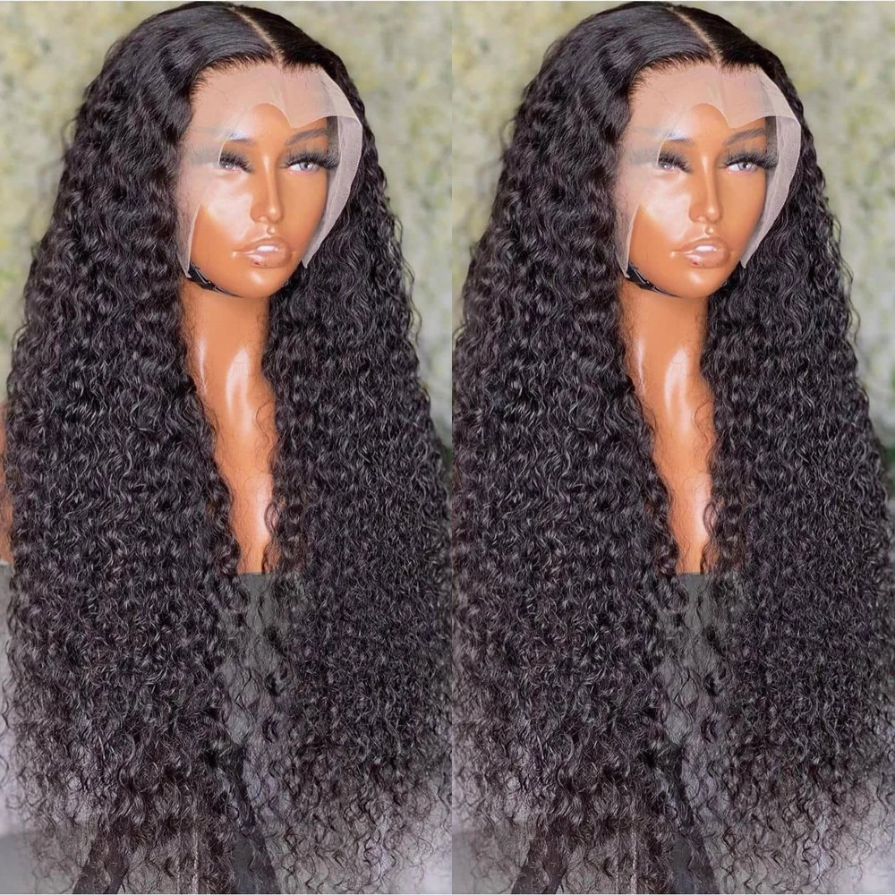 Perruque Lace Front Wig Brésilienne Naturelle, Cheveux Jerry Bouclés ...