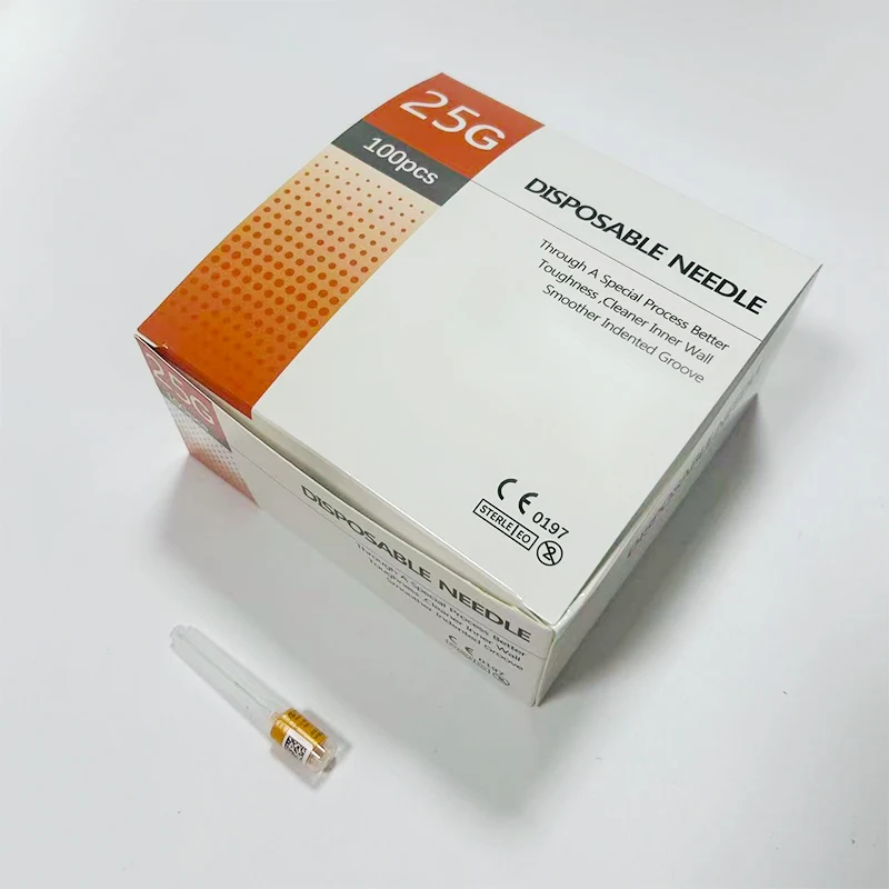 100pcs/box Disposable 25G 16mm Needle Individually Packaged Tip Needle ...