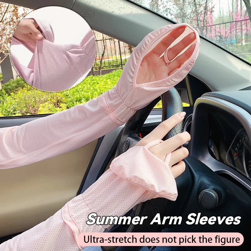 1-Pairs-Anti-sunburn-Sleeve-Summer-Uv-Solar-Arm-Sleeves-Women-s-Driving ...