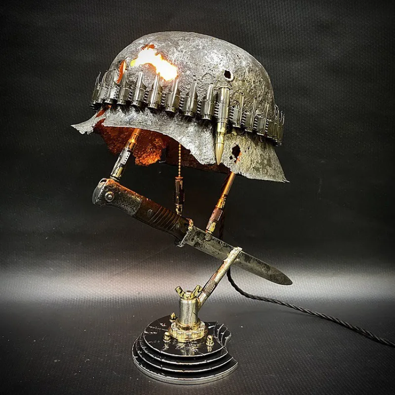 Weltkrieg-II-Helm-Tisch-lampe-Home-Decoration-Krieg-Relikt-Lampe-Krieg ...