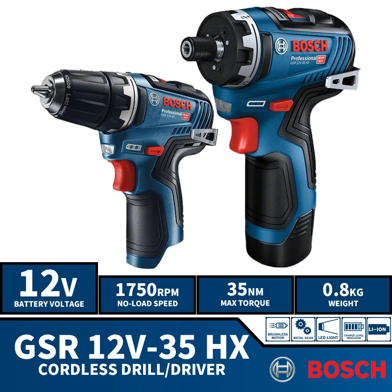 BOSCH-GSR-12V-35-HX-Brushless-Cordless-Compact-Drill-Driver-GSR-12V-35 ...