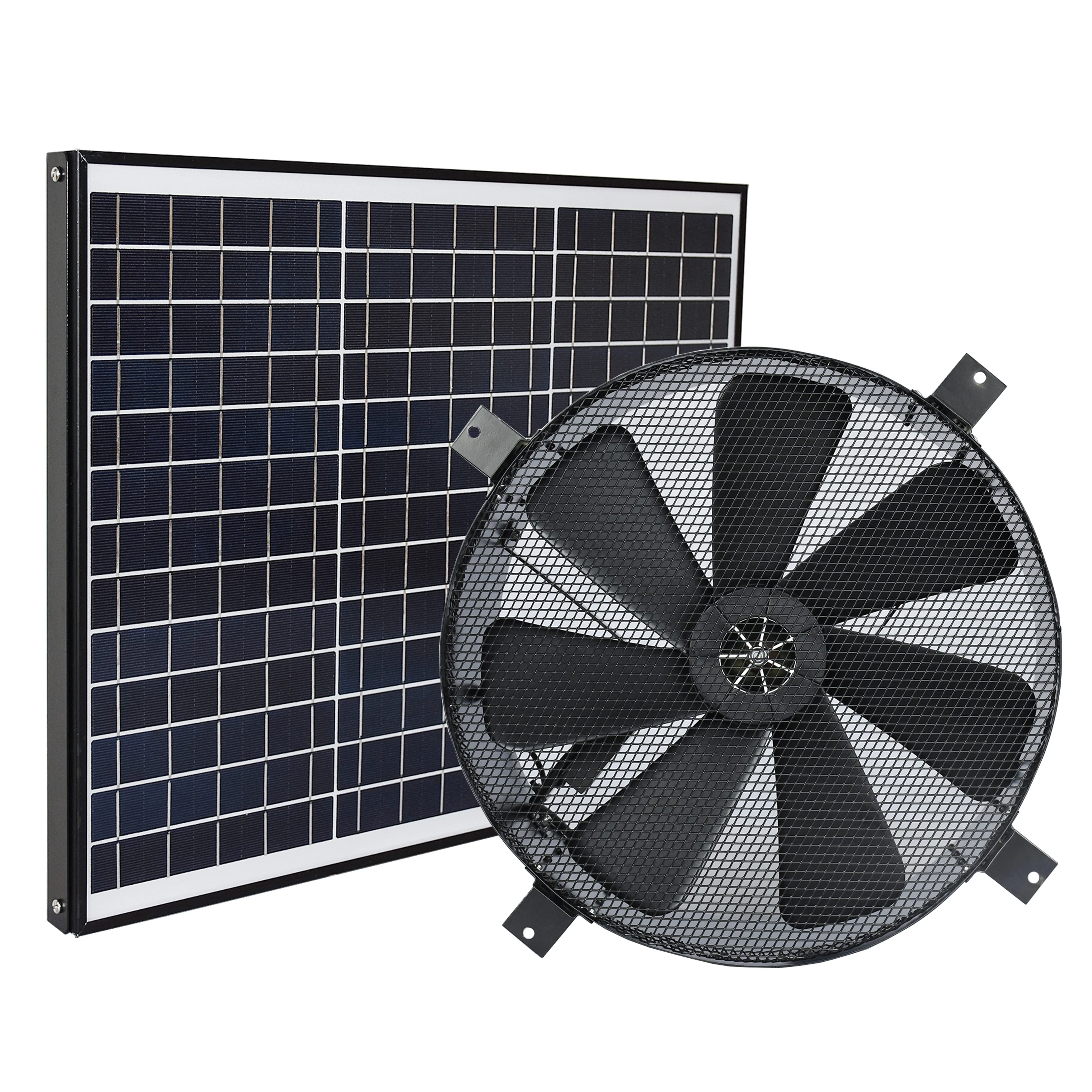 Wall-Mounted-Attic-Ventilation-Roof-Tools-Solar-Panel-DC-Powered-Hot ...