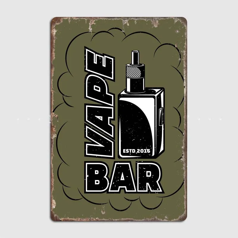 Vape-Bar-Classic-Vape-Tin-Sign-Perfect-Wall-Decoration-for-Kitchen-Bar ...