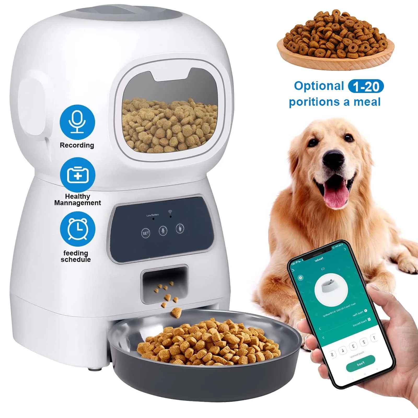 3-5L-Timed-Auto-Dog-Feeders-for-Small-Pets-Automatic-Cat-Feeder ...