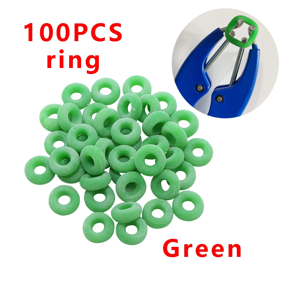 100-pcs-Rubber-Ring-Animal-Tail-Docking-Castration-Ring-Pig-Sheep ...