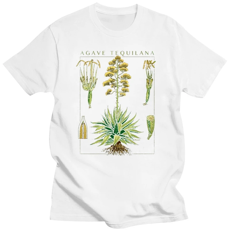 Short-Sleeve-for-Men-Clothing-Summer-Tequila-T-Shirt-Agave-Botanical ...