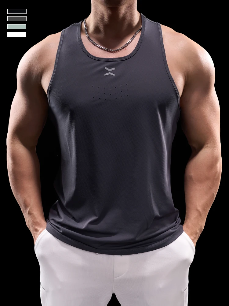 Mens-Womens-Athletics-Tank-Top-Running-Vest-Speed-Sports-Fitness-Shirts ...